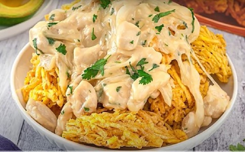 Arañitas "loaded" con Pollo a la GOYA® - Placeres