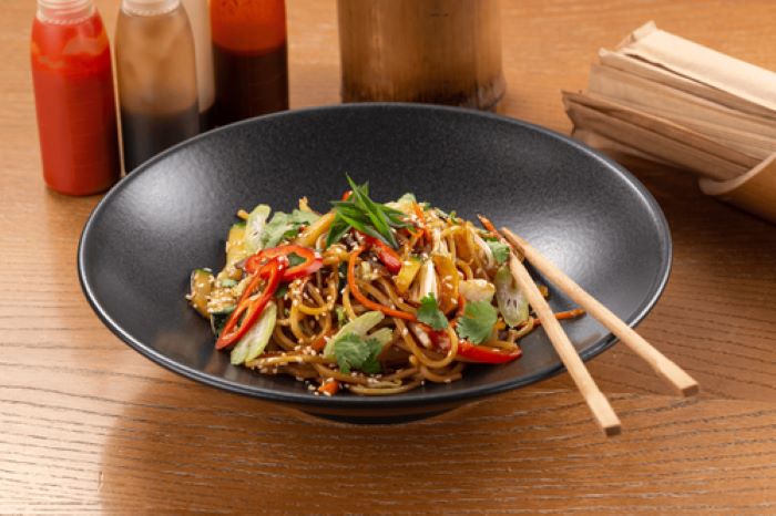 Lo Mein Camarones y Vegetales - Placeres