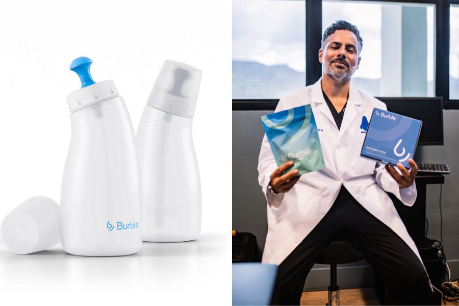 Nueva irrigación nasal con Burble - Placeres