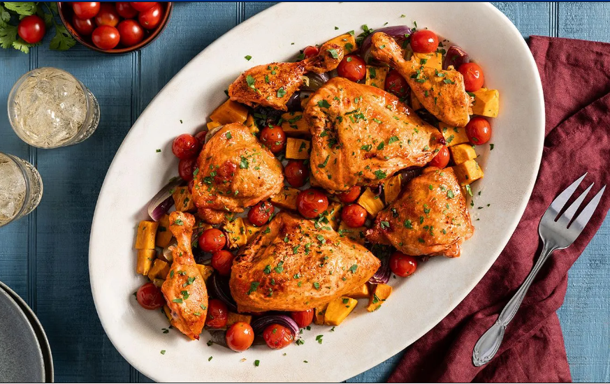 Pollo a la Naranja al estilo puertorriqueño - Placeres
